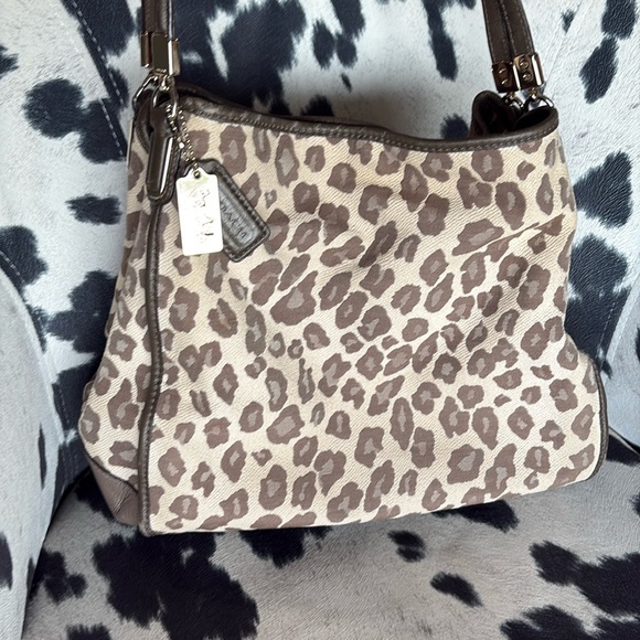 Bags | 39 Coach Cheetah Shoulder Bag | Poshmark